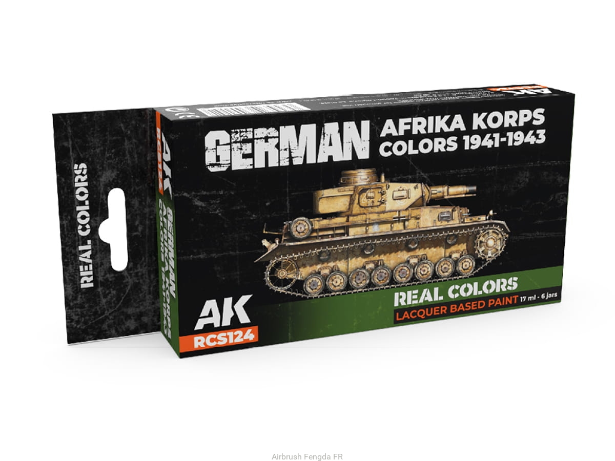 AK REAL COLORS SET RCS124 German Afrika Korps Colors 1941-1943 (6x17ml)