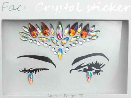 Face Crystal sticker Gem Jewelry LS1009