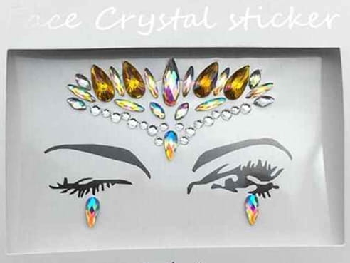 Face Crystal sticker Gem Jewelry LS1015