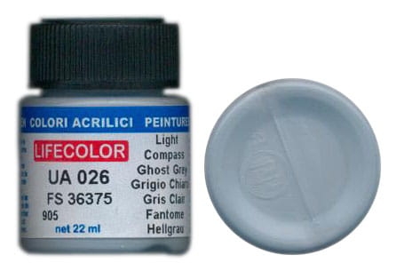 Peinture LifeColor UA026 mimetic light compass ghost grey