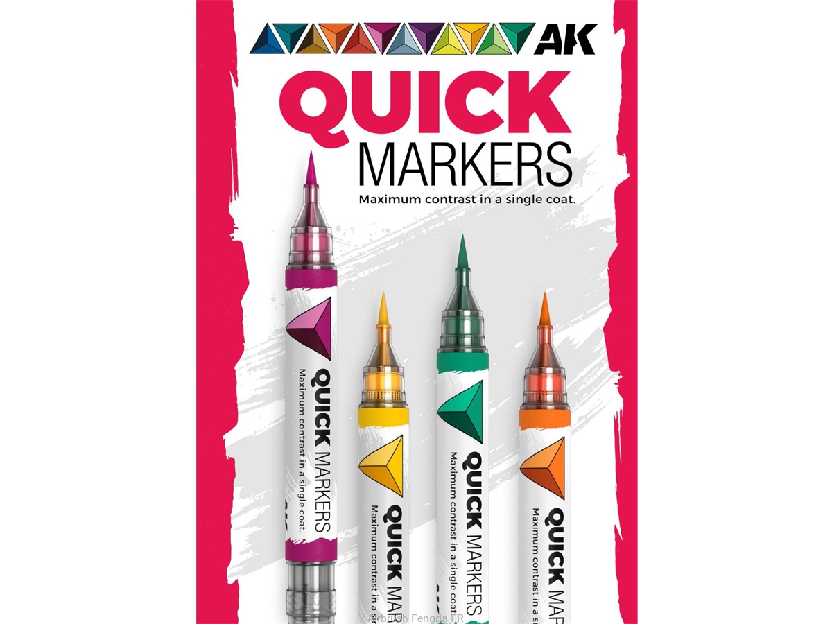 AK Color Chart Flyer: QUICK MARKERS (EN) (24 pages)